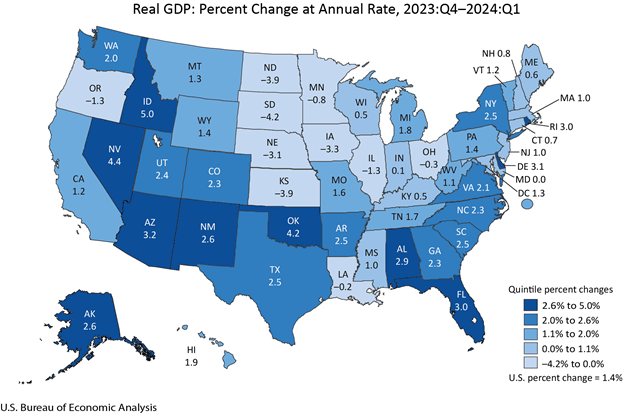 QUICK FACTS: California GDP and Personal Income in the 1st Quarter ...